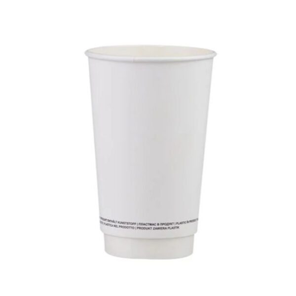 ΠΟΤΗΡΙΑ ΧΑΡΤΙΝΑ ΔΙΠΛΟΥ ΤΟΙΧΩΜΑΤΟΣ DW ΛΕΥΚΑ - Island Packaging